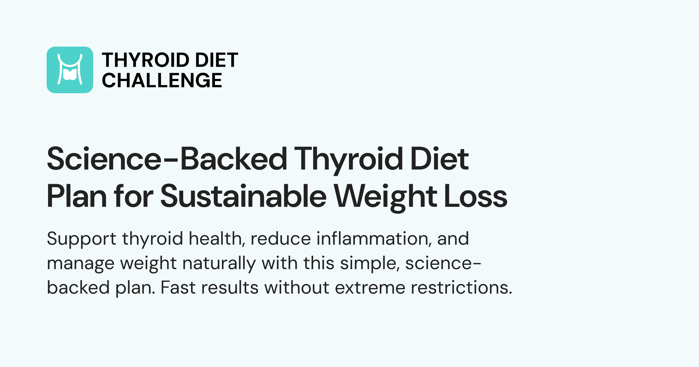 Science-Backed Thyroid Diet Plan for Sustainable Weight Loss